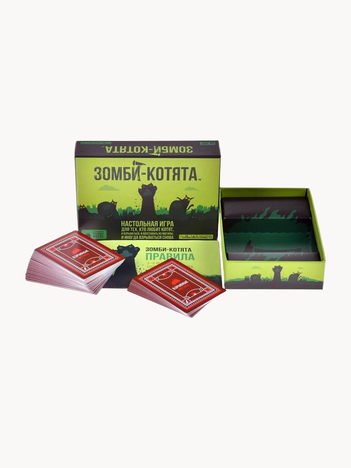 Настольная игра "Зомби Котята", для вечеринки и семейного отдыха