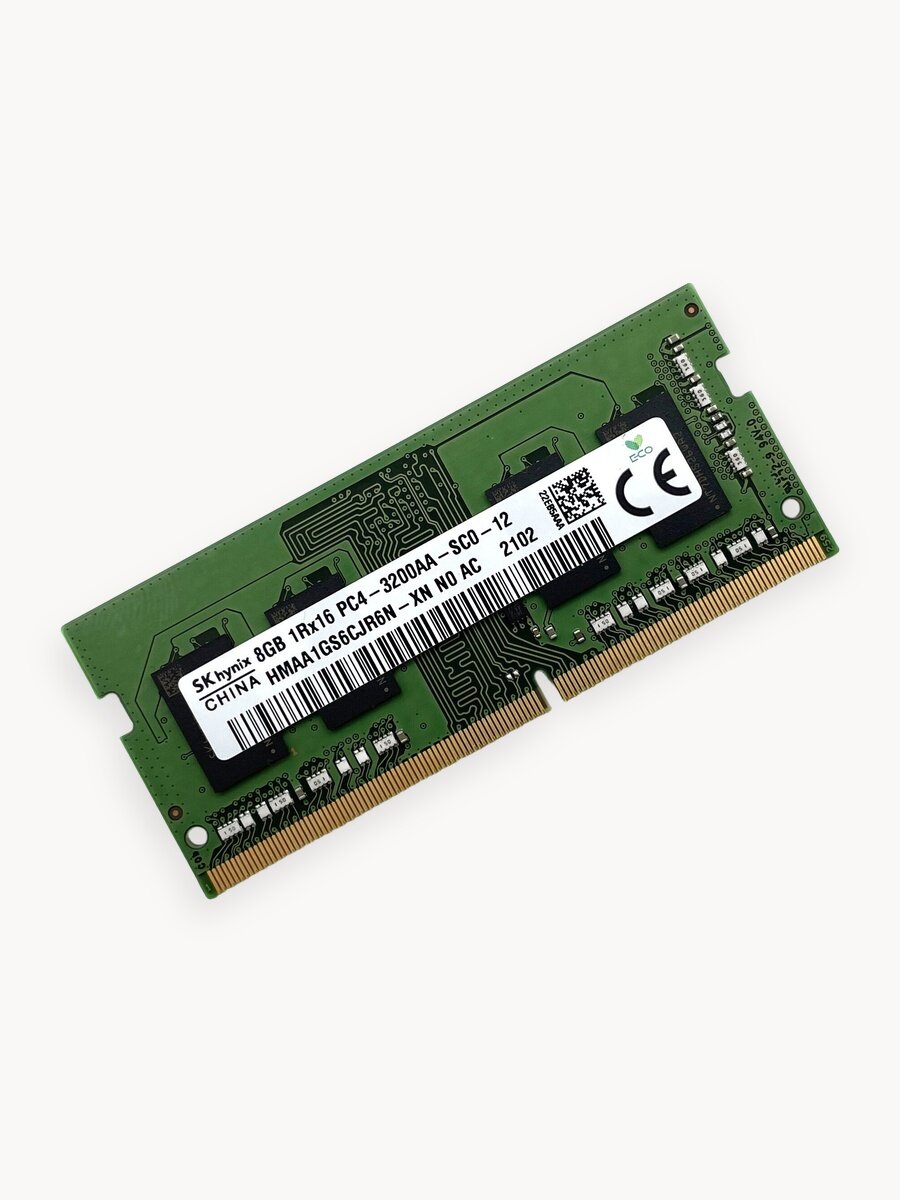Оперативная память DDR4 8Gb 3200 Mhz SK Hynix HMAA1GS6CJR6N-XN PC4-3200AA So-Dimm для ноутбука