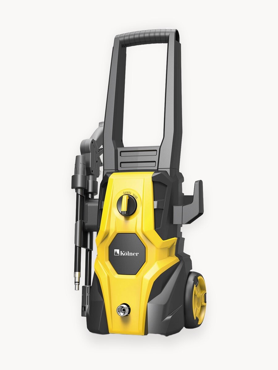 Мойка высокого давления Kolner KHPW 2150FSP, 420л/ч, 150бар, 5м, алюминий, желтая, черная