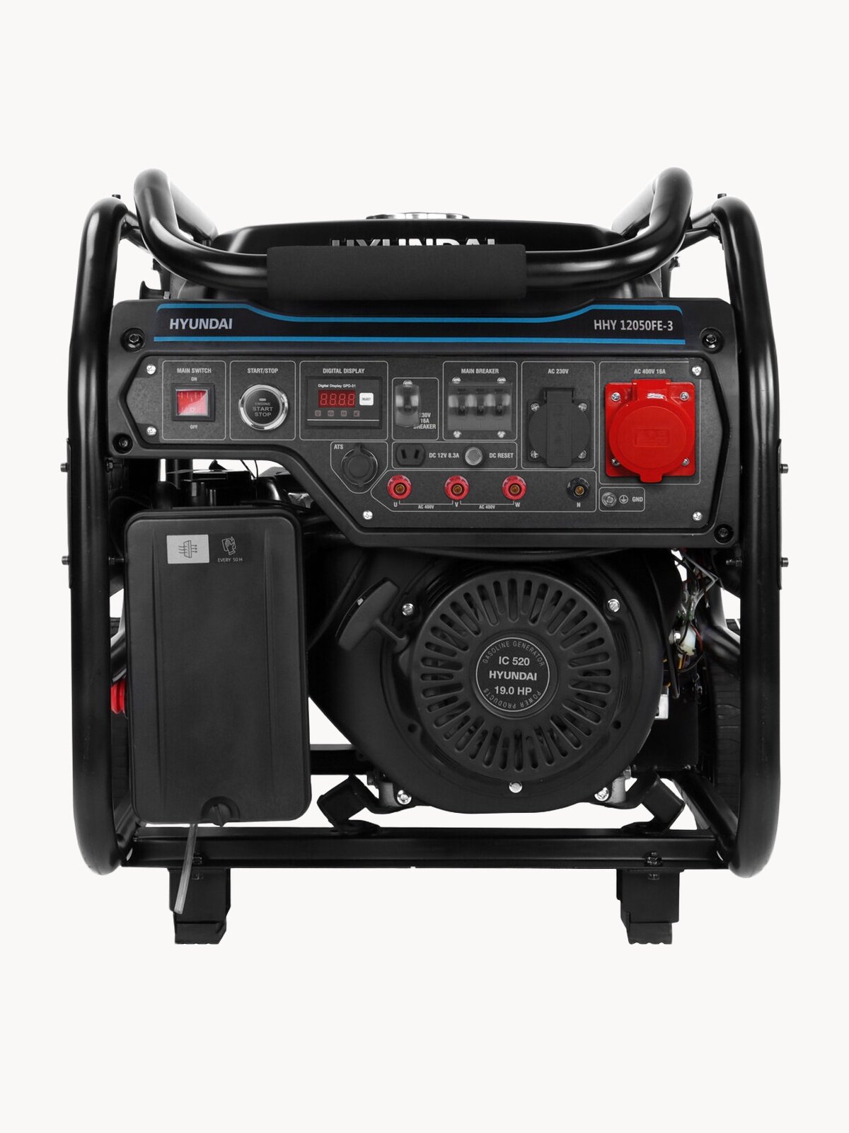 Бензиновый генератор Hyundai HHY 12050FE-3, 10кВт, ручной; электро; пульт ДУ; ATS (опция)