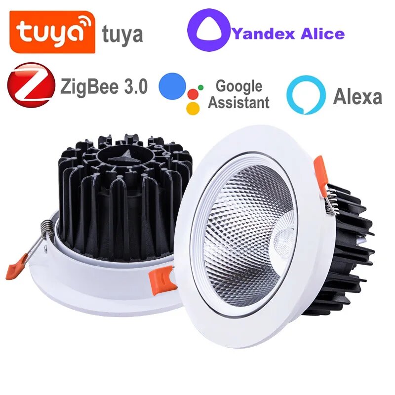 Потолочный светильник LED Zigbee, белый, 12W