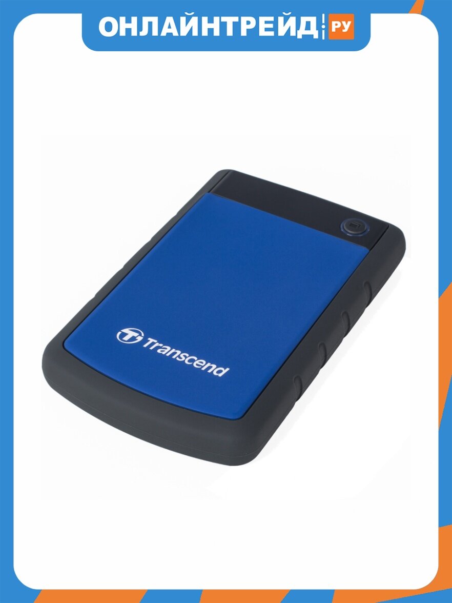 Внешний жесткий диск Transcend StoreJet 25H3, 2 ТБ, USB 3.1 Gen 1 (TS2TSJ25H3B) синий