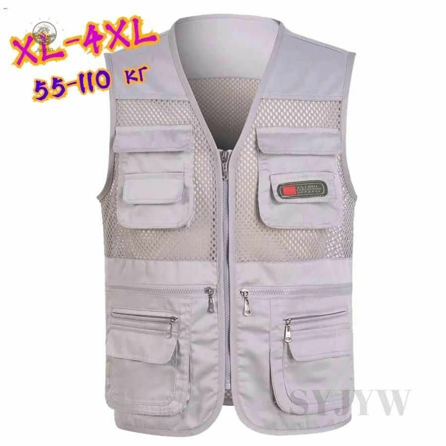 Мужской повседневный жилет/жилет для рыбалки