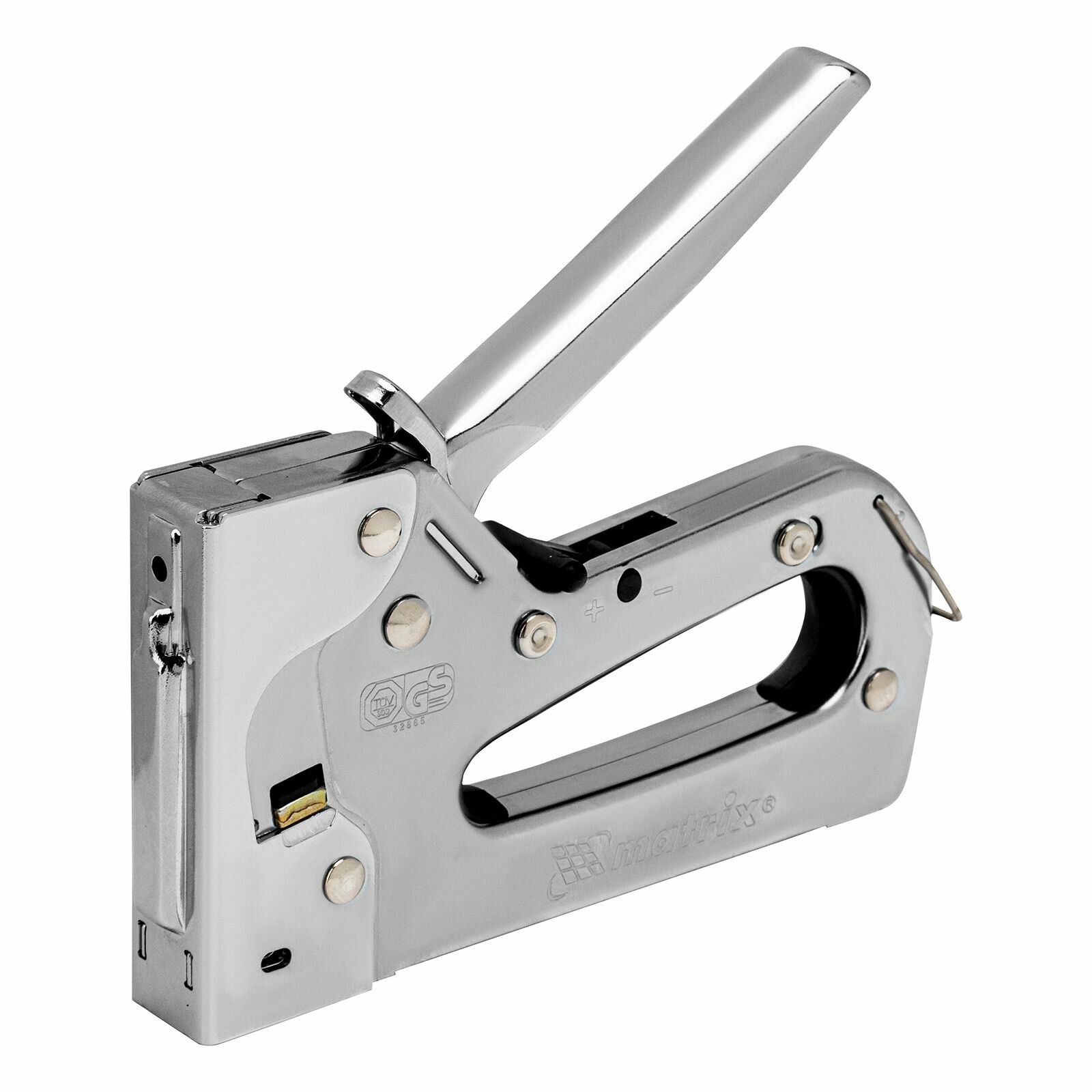 Степлер мебельный MATRIX Professional, металлический, регулируемый, тип скобы 53, 6-14 мм (40913)