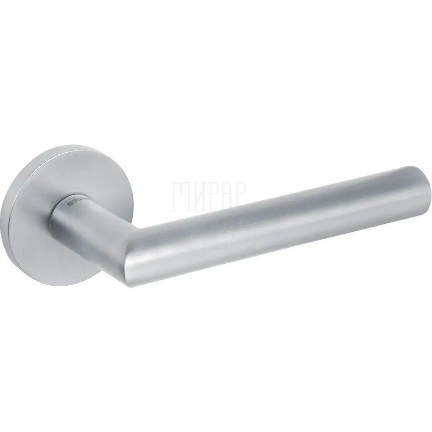 Дверная ручка на круглой розетке Fuaro (Фуаро) "BARREL" K. SLR52 матовый хром
