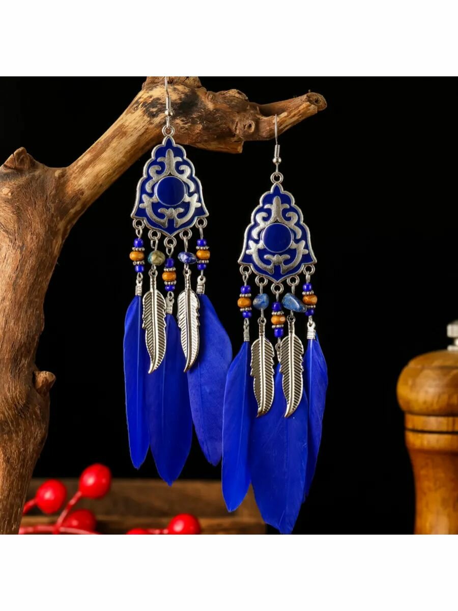 Серьги, искусственный камень