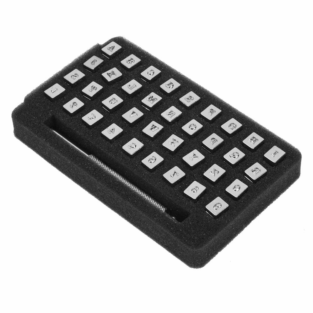 Кожаный набор штампов, писем, номер удара, марок, набор марок (3,5 мм)