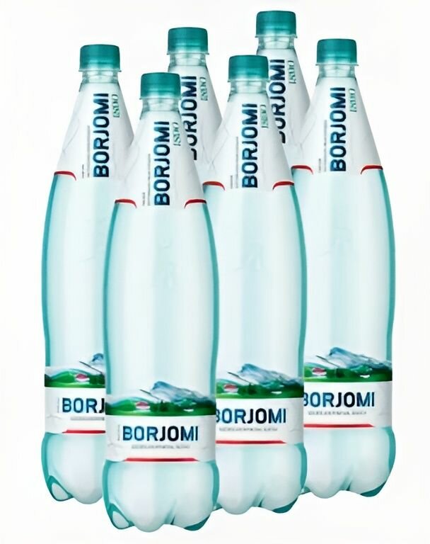 Боржоми, вода питьевая газированная, 1.25 л х 6 бутылок