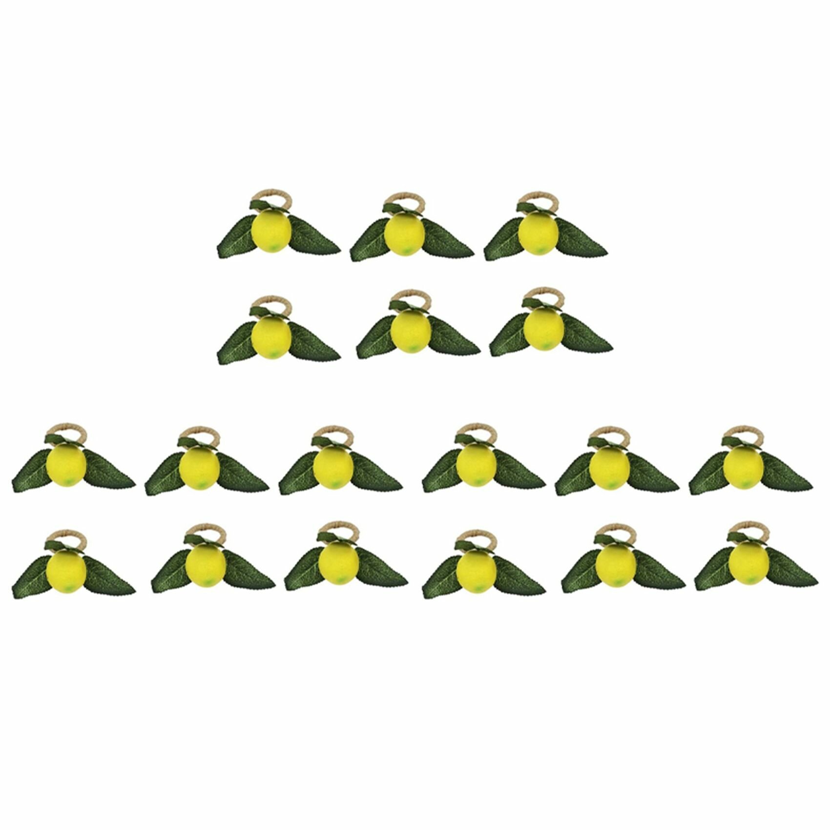 Набор колец для салфеток (6 шт.), декоративный лист лимонной лозы