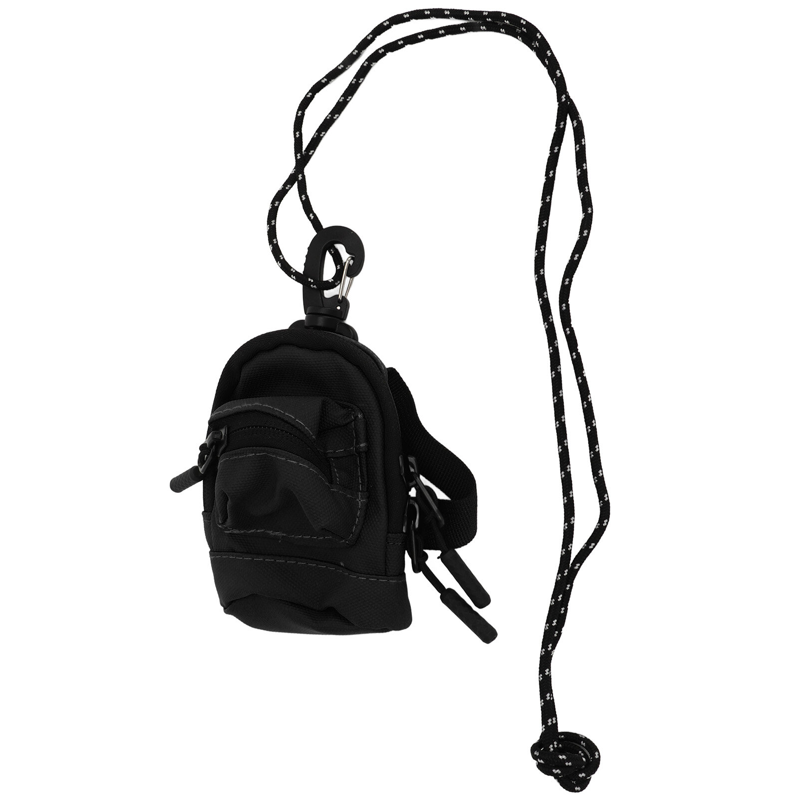 Сумка для хранения аксессуаров, кошелек для монет, портативная сумка для аксессуаров, сумка для ремешка, кошелек для монет для ключей, удостоверений личности, черный