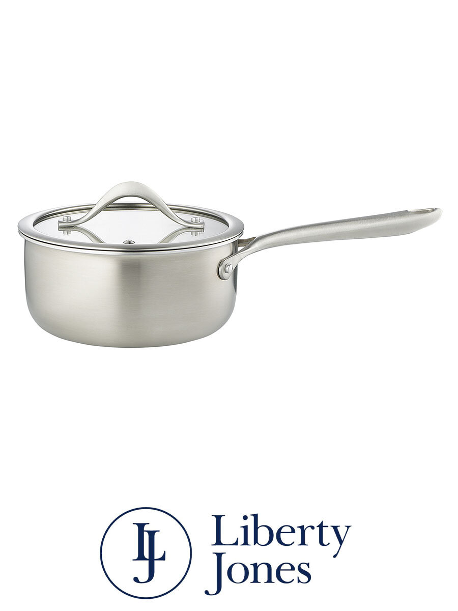 Ковш с крышкой Liberty Jones 3Ply Etalon 1,9л, для индукционных плит