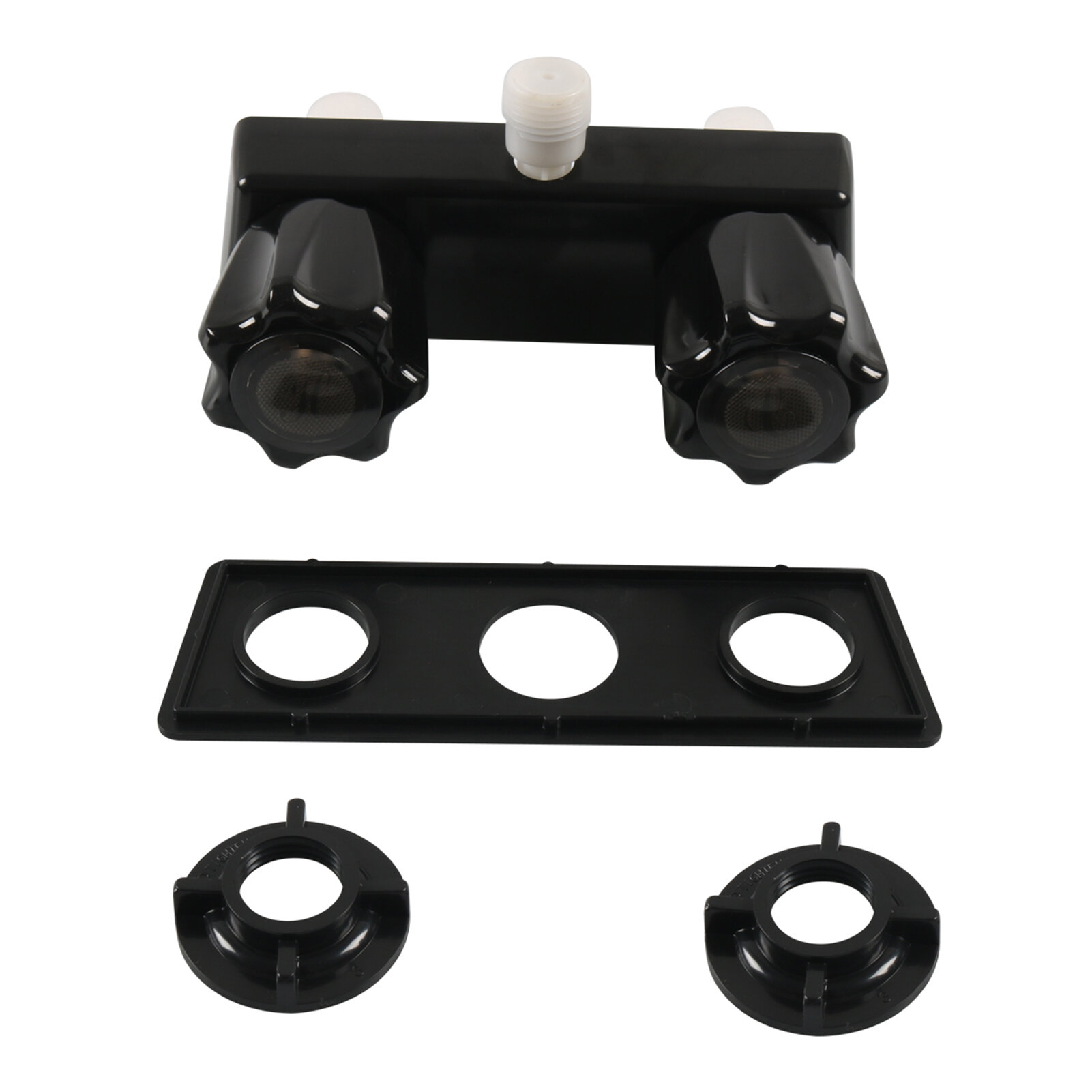 Смеситель для душа для автодома, 4-дюймовый клапан-дивертор с двумя ручками, управление смесительным клапаном для ванной комнаты, простая установка