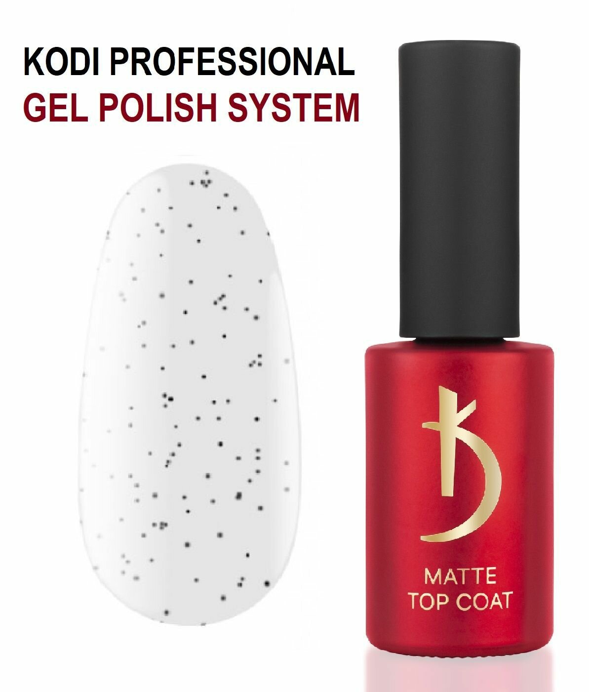 Матовое покрытие для гель лака "Matte top coat Art 02" 7ml. Kodi professional