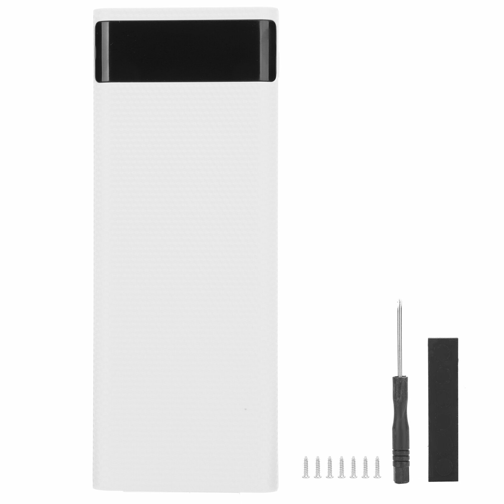 Легкий бокс для хранения 8 аккумуляторов 18650, аксессуар для самостоятельной сборки портативного внешнего аккумулятора, белый.