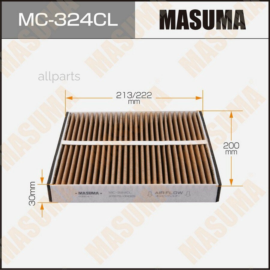MASUMA MC-324CL Фильтр салонный (угольный) NISSAN AD MASUMA MC-324CL
