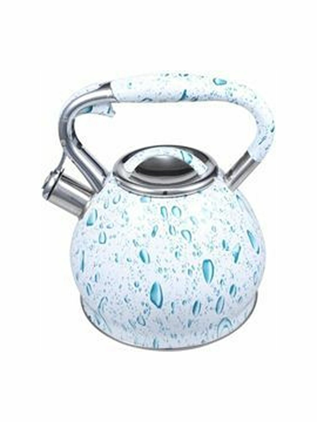 Чайник 3,0л со свист. ручка нейлон/нержавеющая сталь фиксир. с покр. Soft Touch, цвет. корп, капс. дно (нержавеющая сталь)