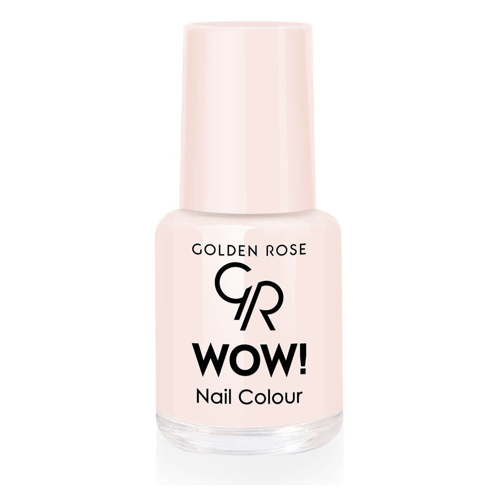 Лак для ногтей Golden Rose Wow! Nail Color , светло-розового цвета, глянцевый, 6 мл