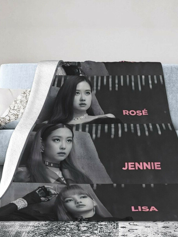 Плед Blackpink Пледы Блэкпинк Jisoo Jennie Rose Lisa Джису Дженни Розе Лиса