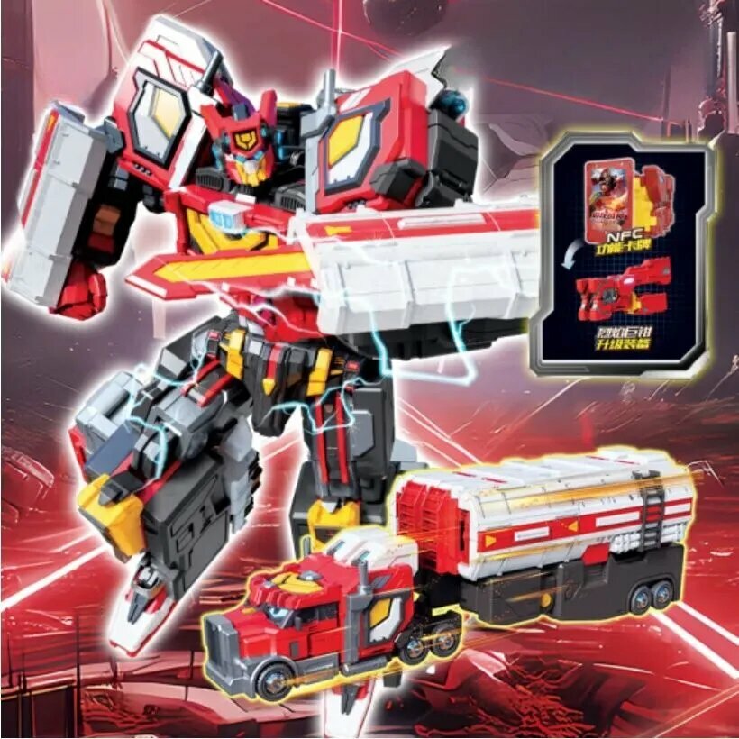 Метал Кард Бот. Огненный дракон Боги войны трансформер 30 см S2. METALCARDBOT