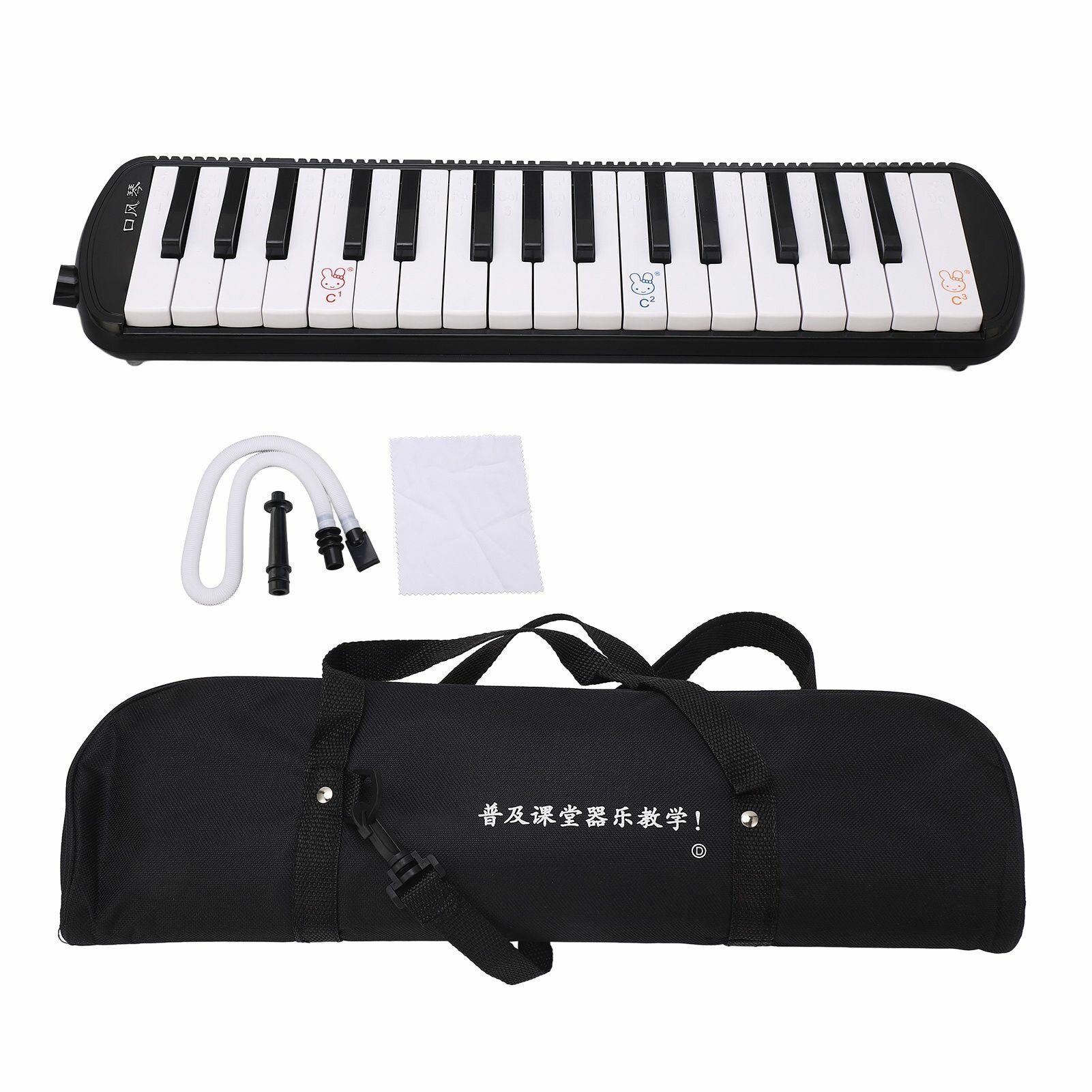 Мелодика 32 клавиш для начинающих с ручным дутьем и трубкой, удобная и легкая