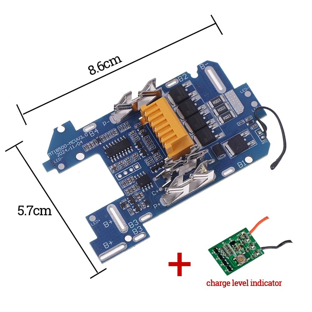 BMS плата защиты и зарядки для аккумуляторов Makita BL1830/1840/1850/1860B