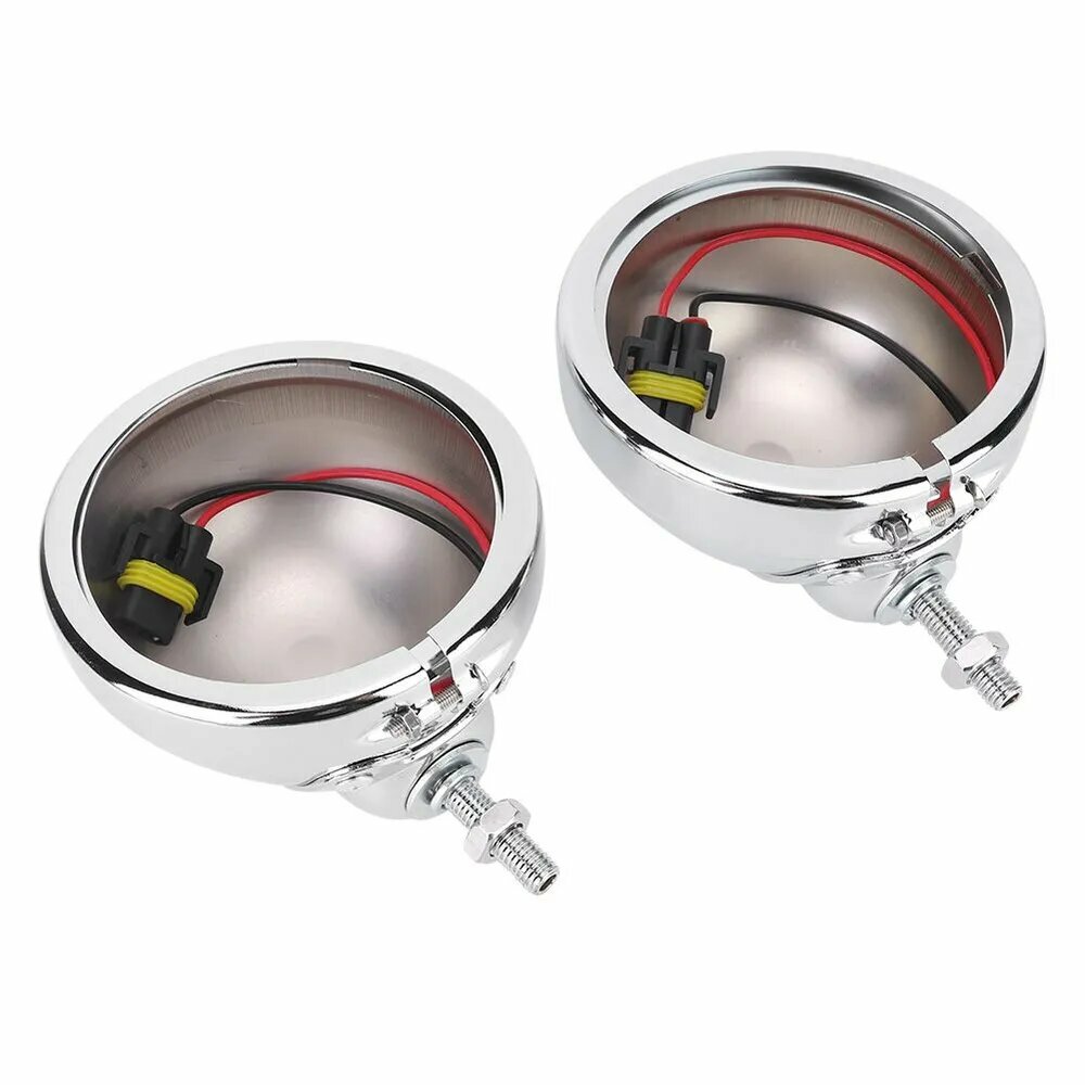 2 комплекта 4,5-дюймовых противотуманных фар для мотоцикла, корпус из алюминиевого сплава, противотуманная фара