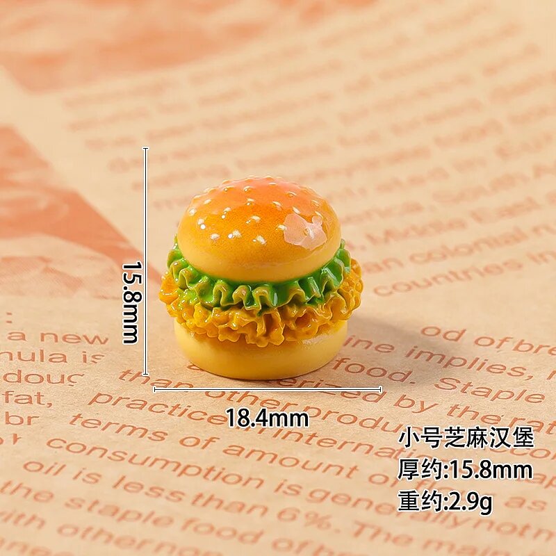 Миниатюрный резиновый гамбургер Small Sesame Burger