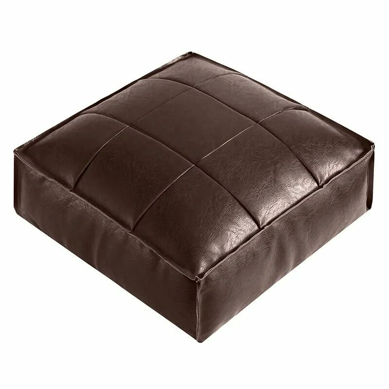 Пуф, Натуральная кожа, 40х40х15 см