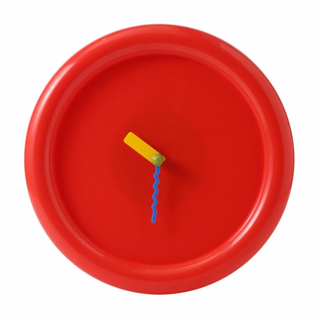 Настенные часы "Bubble", бесшумный механизм, кремовый, Красный цвет