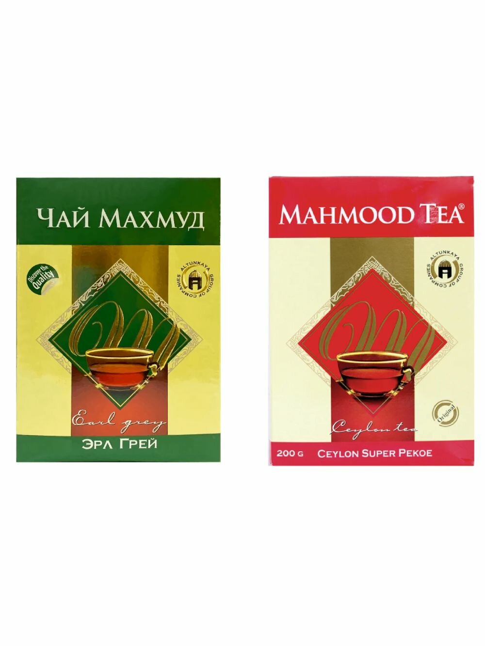 Чай черный Махмуд "Эрл Грей" с ароматом бергамота + "Цейлонский Супер Пеко" 200 г