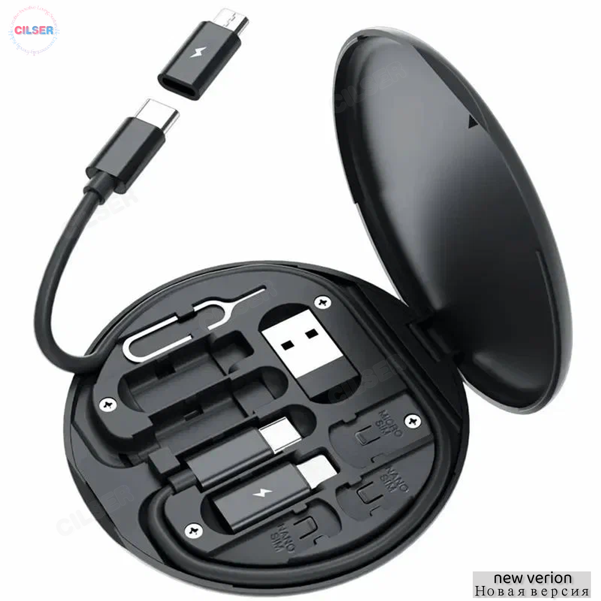 Комплект Кабель USB Type C 60 Вт / провод быстрая зарядка тайп си для телефона 0.15 метра / тайпси шнур для зарядки