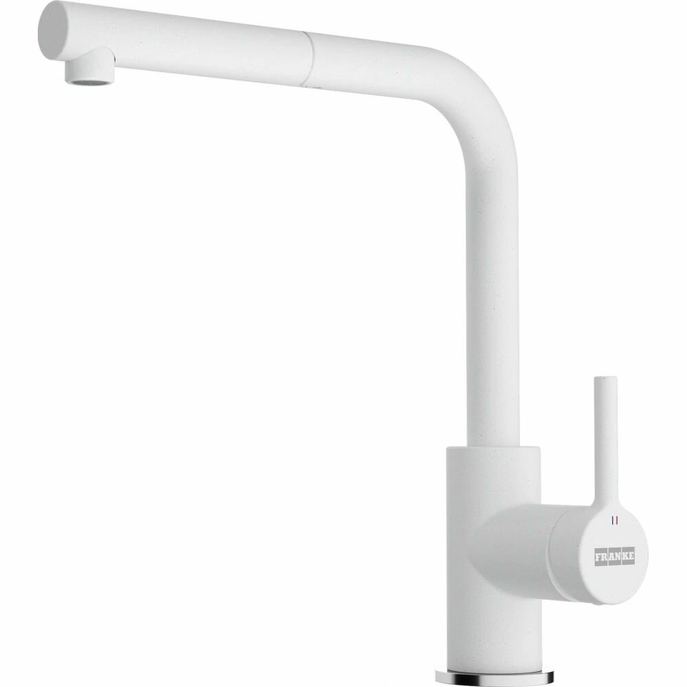 Кухонный кран Franke Lina L 115.0728.485, выдвижной, белый полярный