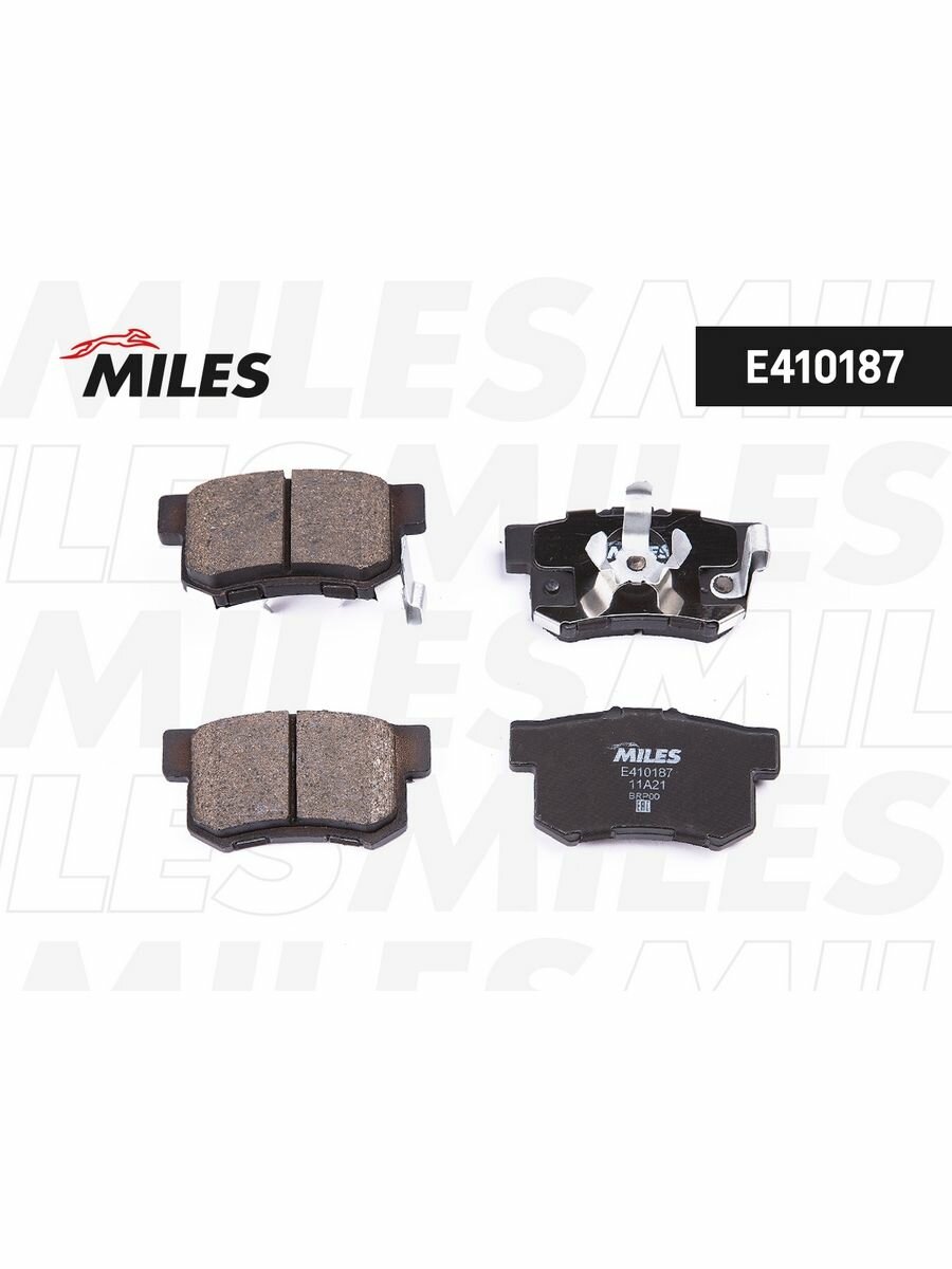 Колодки тормозные дисковые задние MILES E410187 для HONDA Accord, CR-V, Stepwgn
