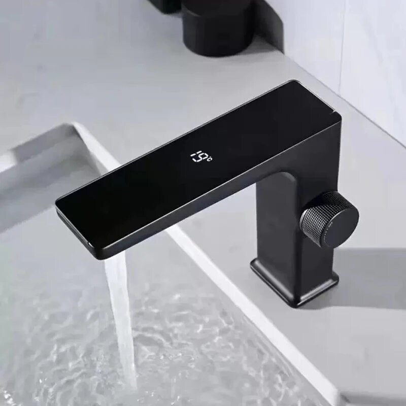 Смеситель VANN SHBSHAIMY Gun Grey A, сенсорный, цифровой дисплей