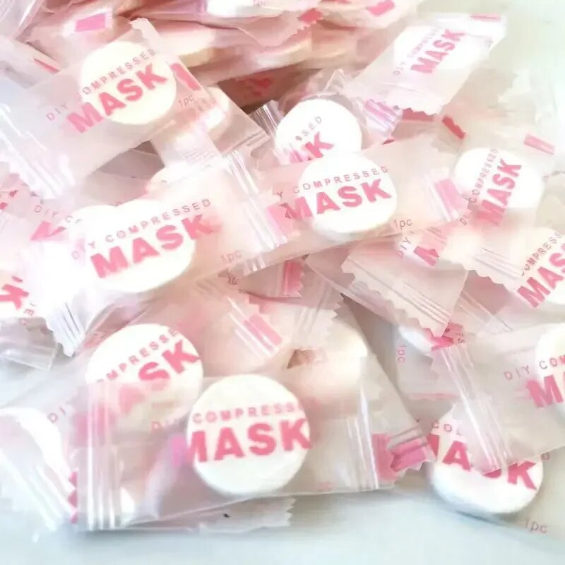 Сжатые маски для лица Silk 30 шт