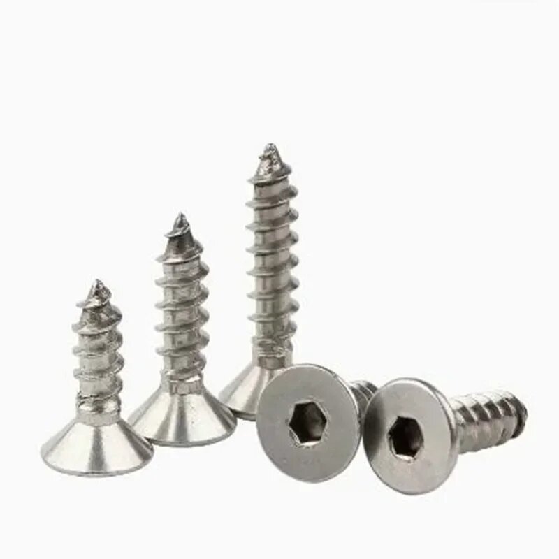 Черные саморезы GuHua с шестигранной головкой M2-M6 M2.6 50PCS, stainless steel, 16mm(L)