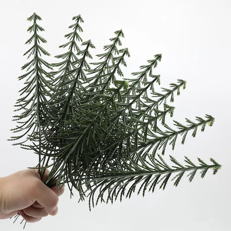Искусственные сосновые ветки для декора 6/12/24/36 шт. 6PCS, Style A