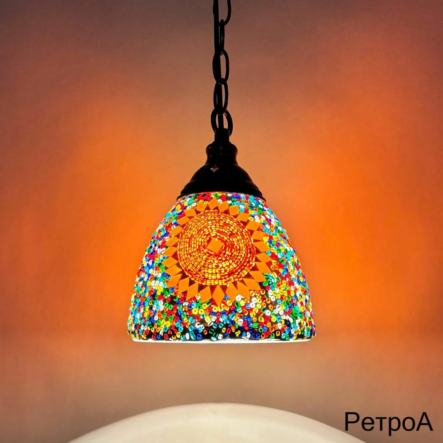 Люстра потолочная РетроA T727A 16 CM Турецкая люстра Мозаичная лампа