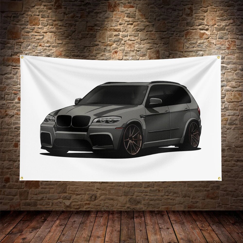 Полиэстровый автомобильный флаг JDM I 3x5 футов 60 х 90 см, 7