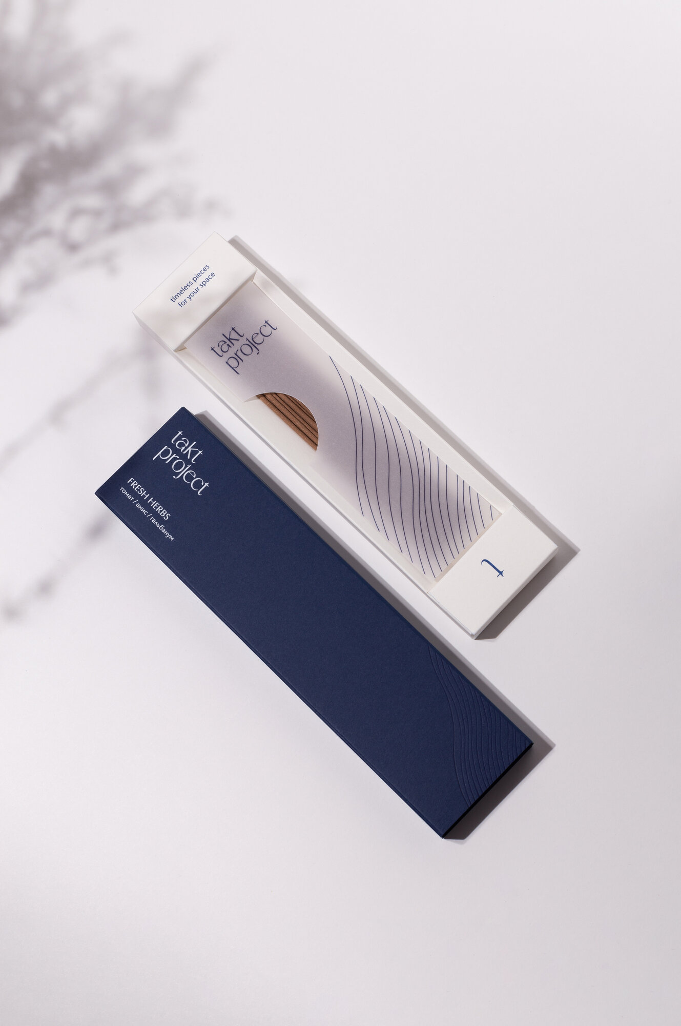 Ароматические палочки (японские благовония) FRESH HERBS takt project, томат, анис, гальбанум, 25 шт, в коробке