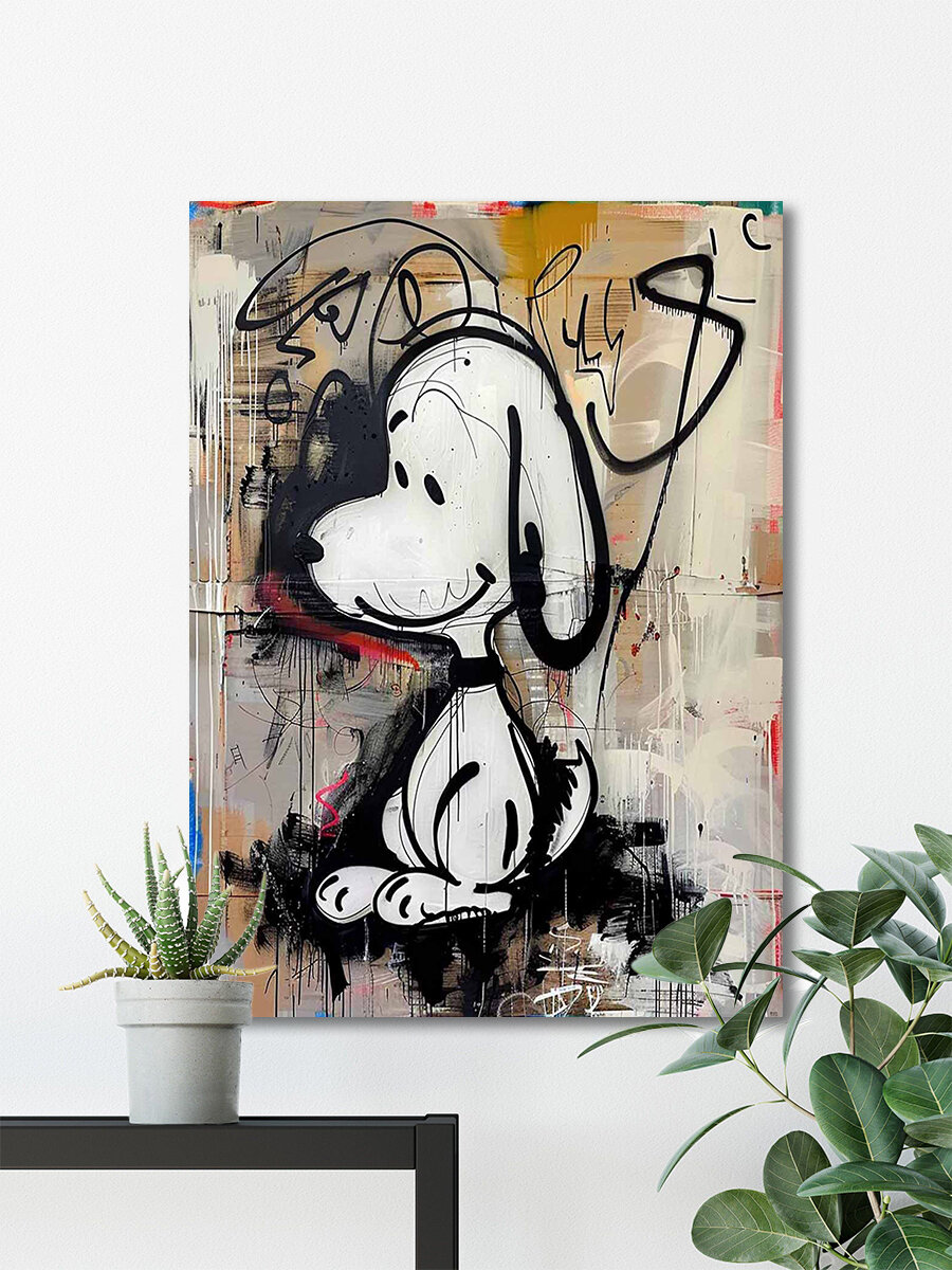 Поп арт картина / Граффити - современное искусство, 50х70 см.