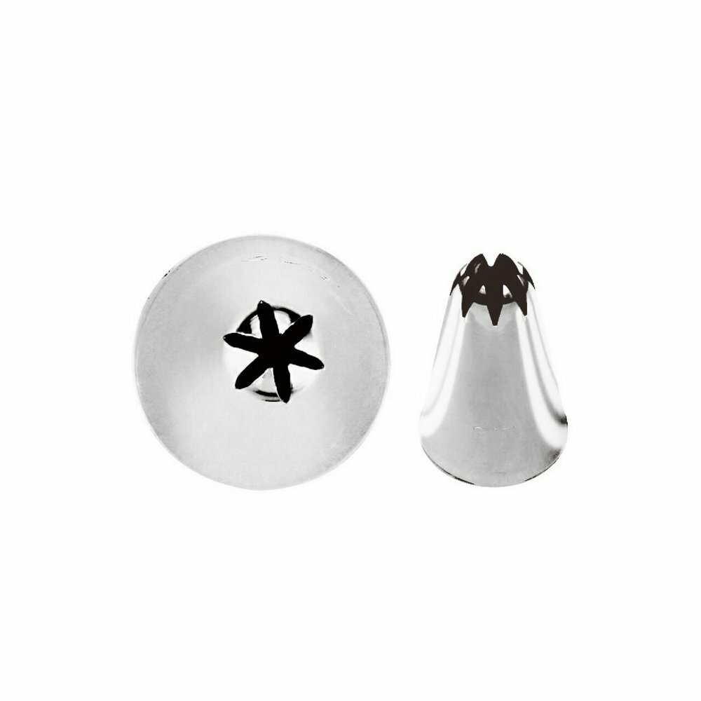 Насадка кондитерская, закрытая звездочка, 2 мм, нерж. сталь, Paderno.