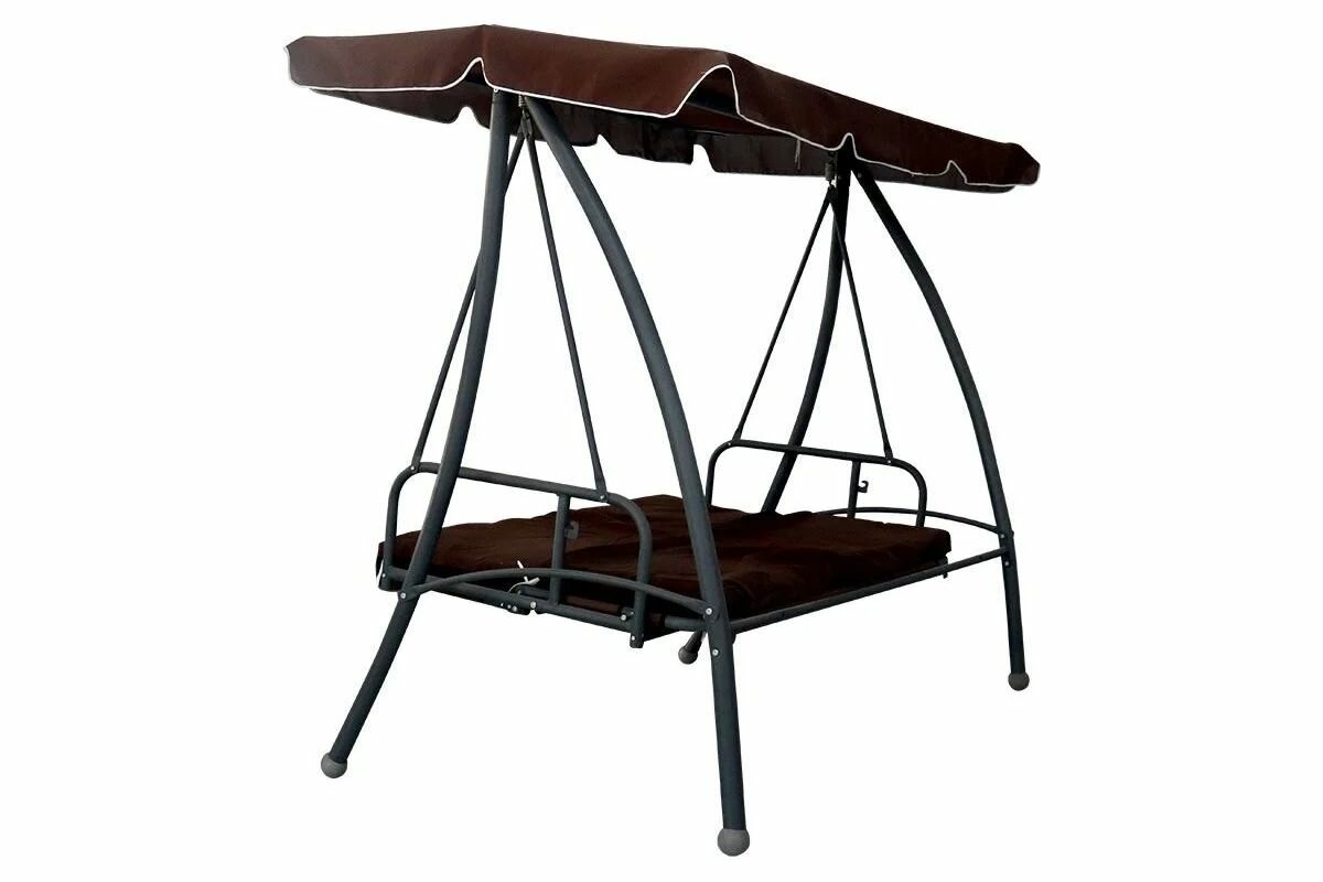 Садовые качели Park "GS-02", для 3 человек, до 300кг, коричневые