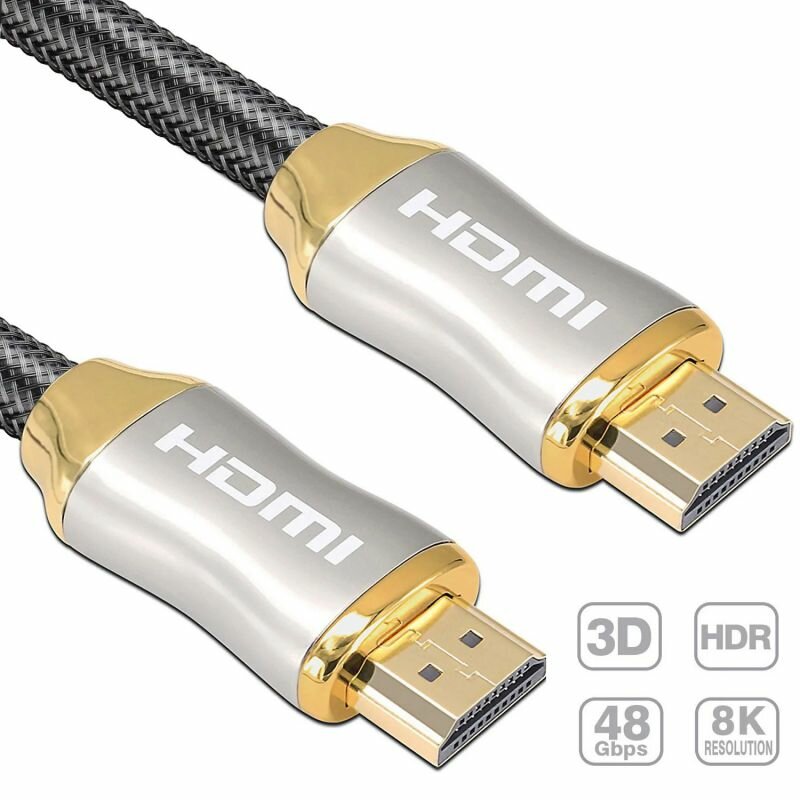 Кабель HDMI 8K, совместимый с 5M 4K 120HZ UHD HDR 48Gbps V2.1, 1m 2m 3m 5m для PS4 4K2K 144Hz, проектора, ноутбука, телевизионной приставки