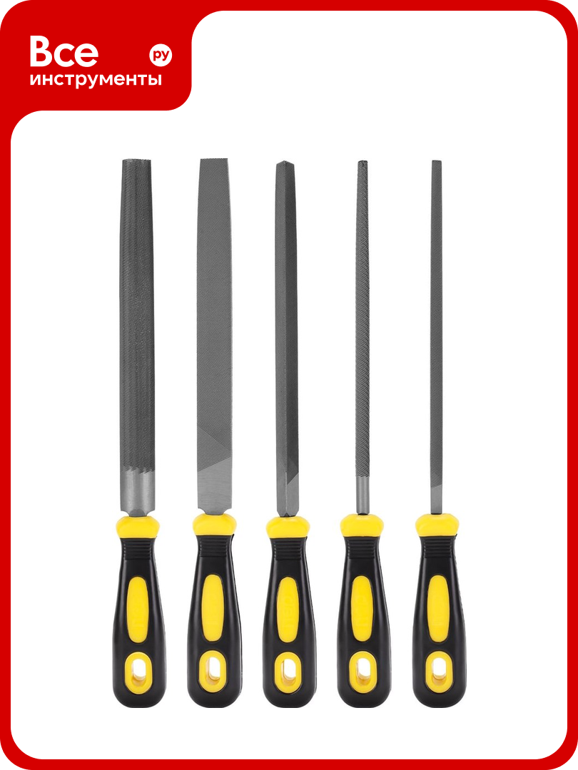 Набор напильников DELI DL352085 5шт. 98409, пластик, из пяти напильников различного назначения