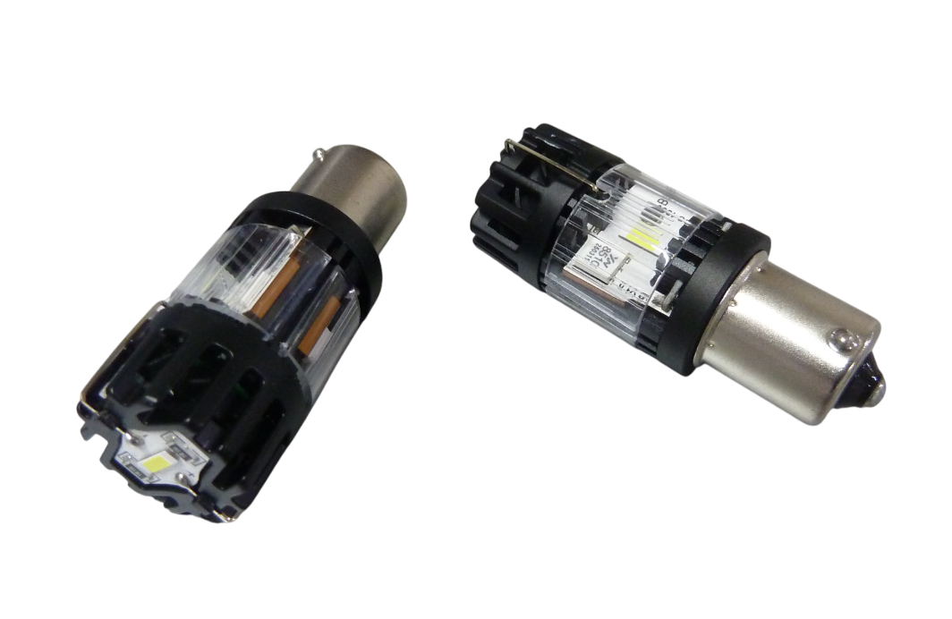 Мощные светодиоды X4 Klunger 1156-9 CAN (customized Chips) 24W 6000K 2000Lm (P21W) 12V с кулером - 2 шт.