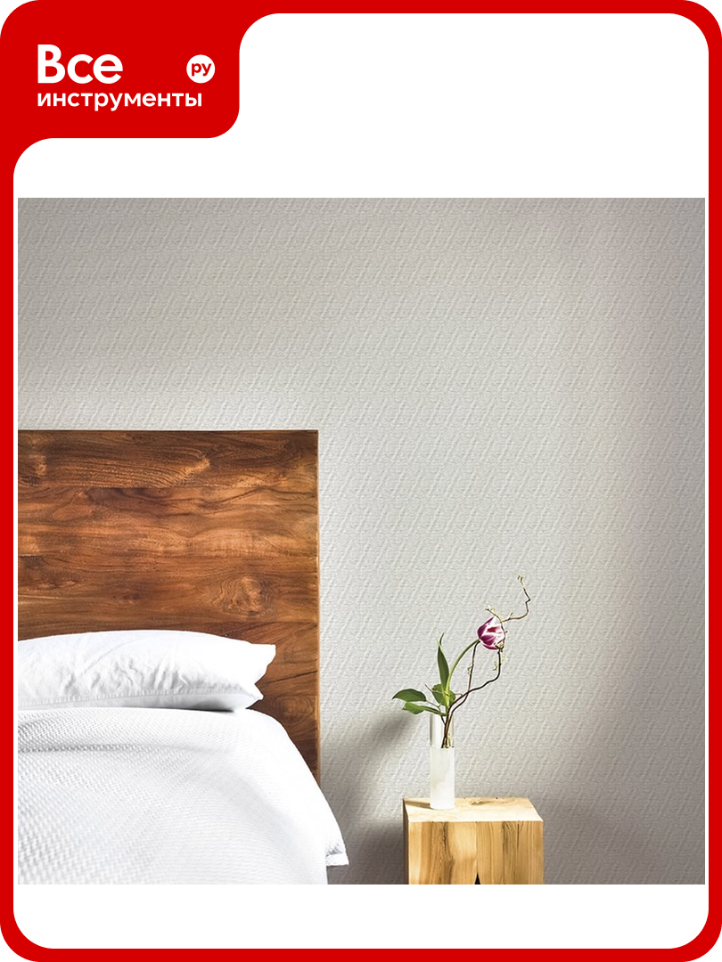 Стеклотканевые обои Bautex 1x25 м, 180 г/м, белый Осло УТ-00033608