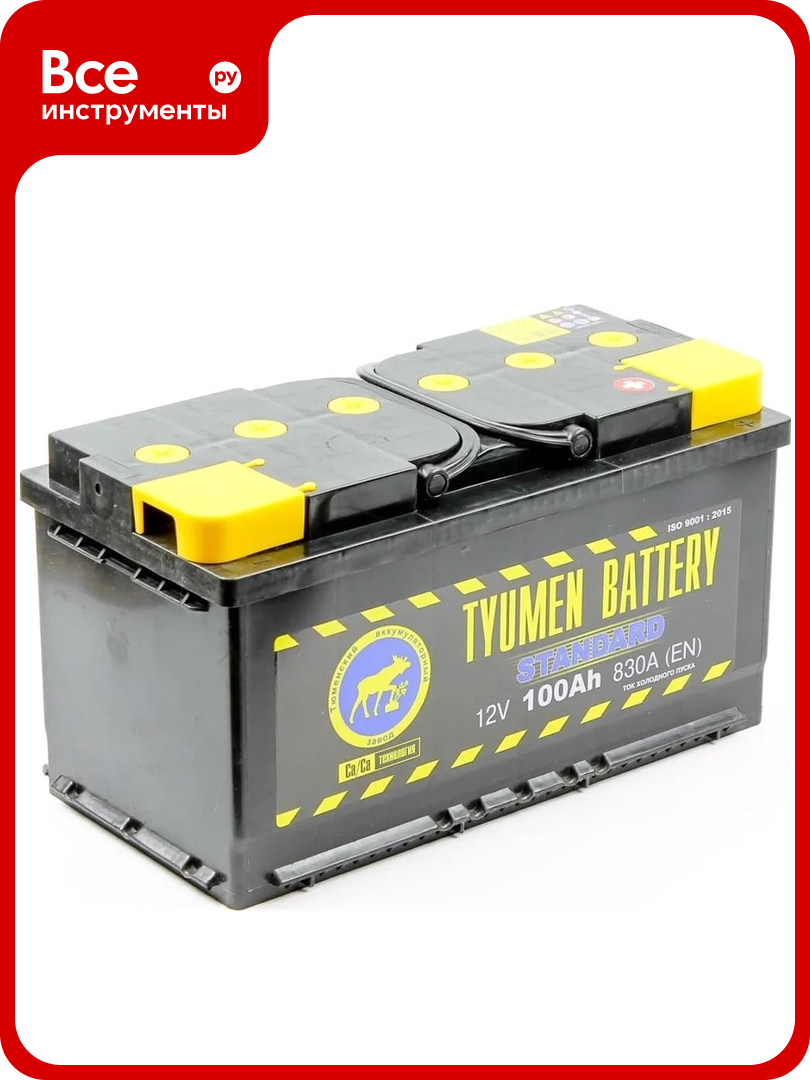 Аккумуляторная батарея TYUMEN BATTERY Тюмень standard 6ст -100.0 l TNS100.0 обратная полярность для автомобилей легковых и грузовых кальциевая технология