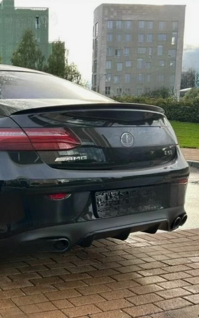 Спойлер Крышки Багажника Чёрный Глянец для Mercedes-Benz E-Class W238 купе/кабриолет (2017 2023)