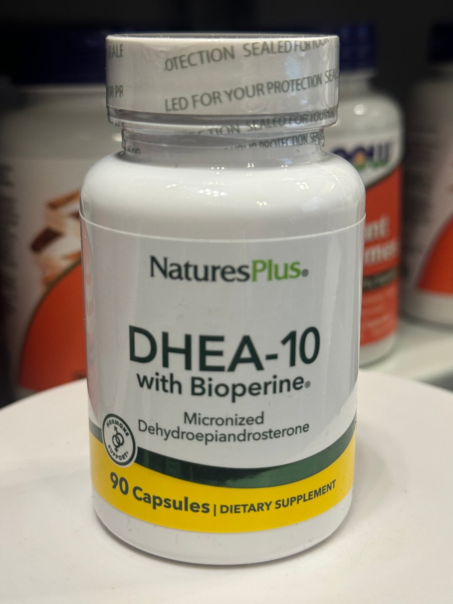 NaturesPlus DHEA-10 with Bioperine, ДГЭА-10, 90 капсул